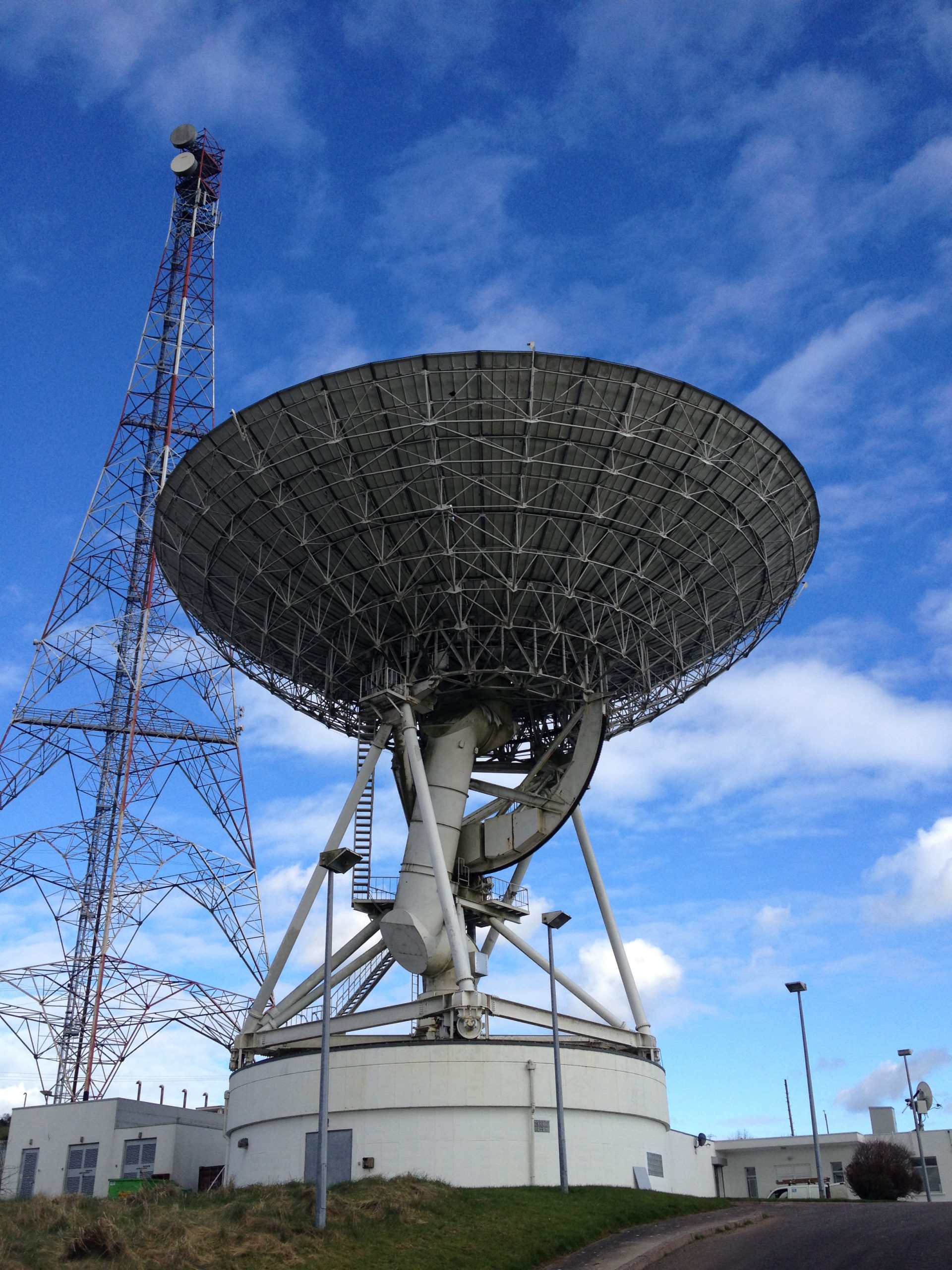 NEC 32m Deep Space antenna at National Space Center in Cork, Ireland ...