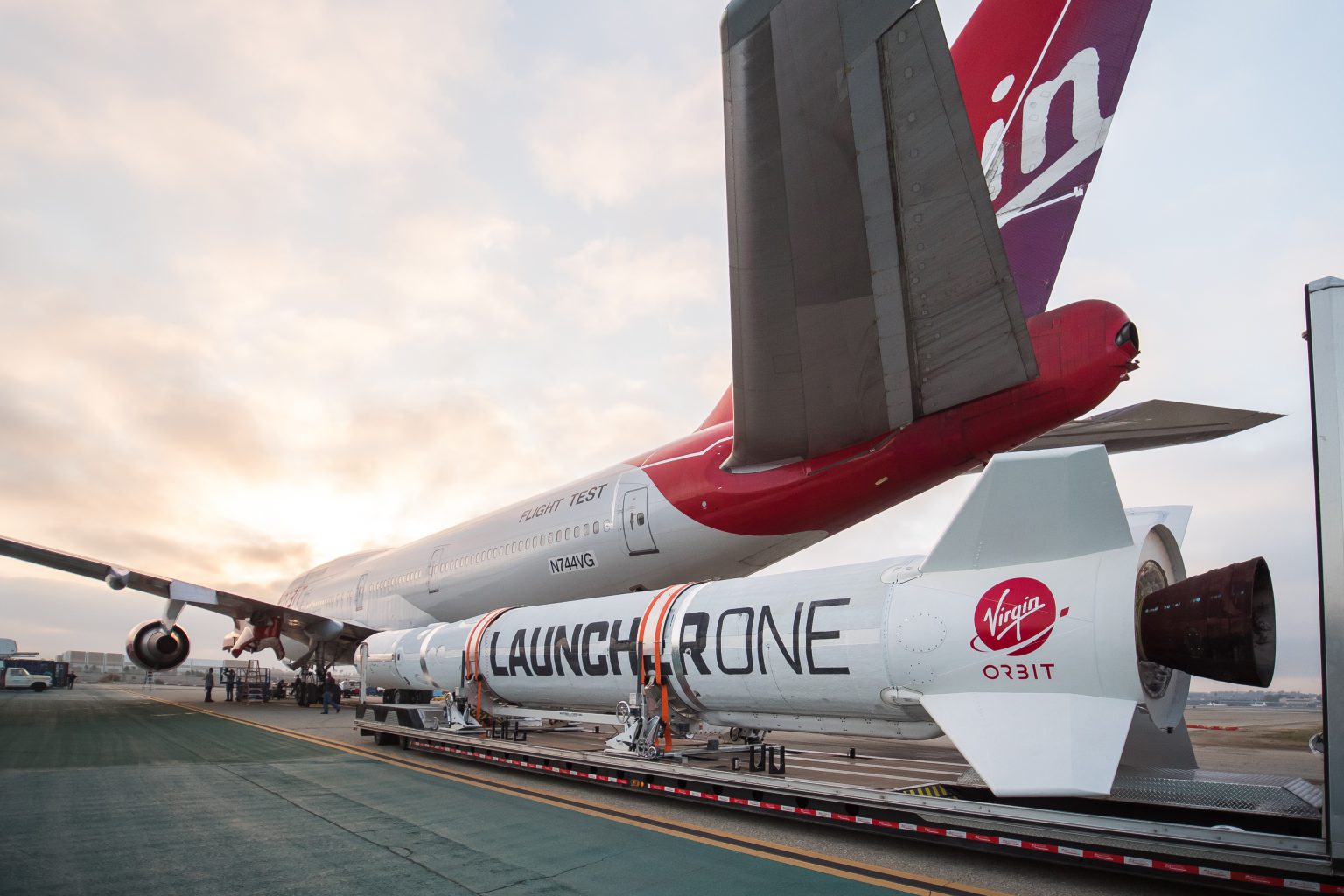 Virgin orbit provided satellite launch services and space travel