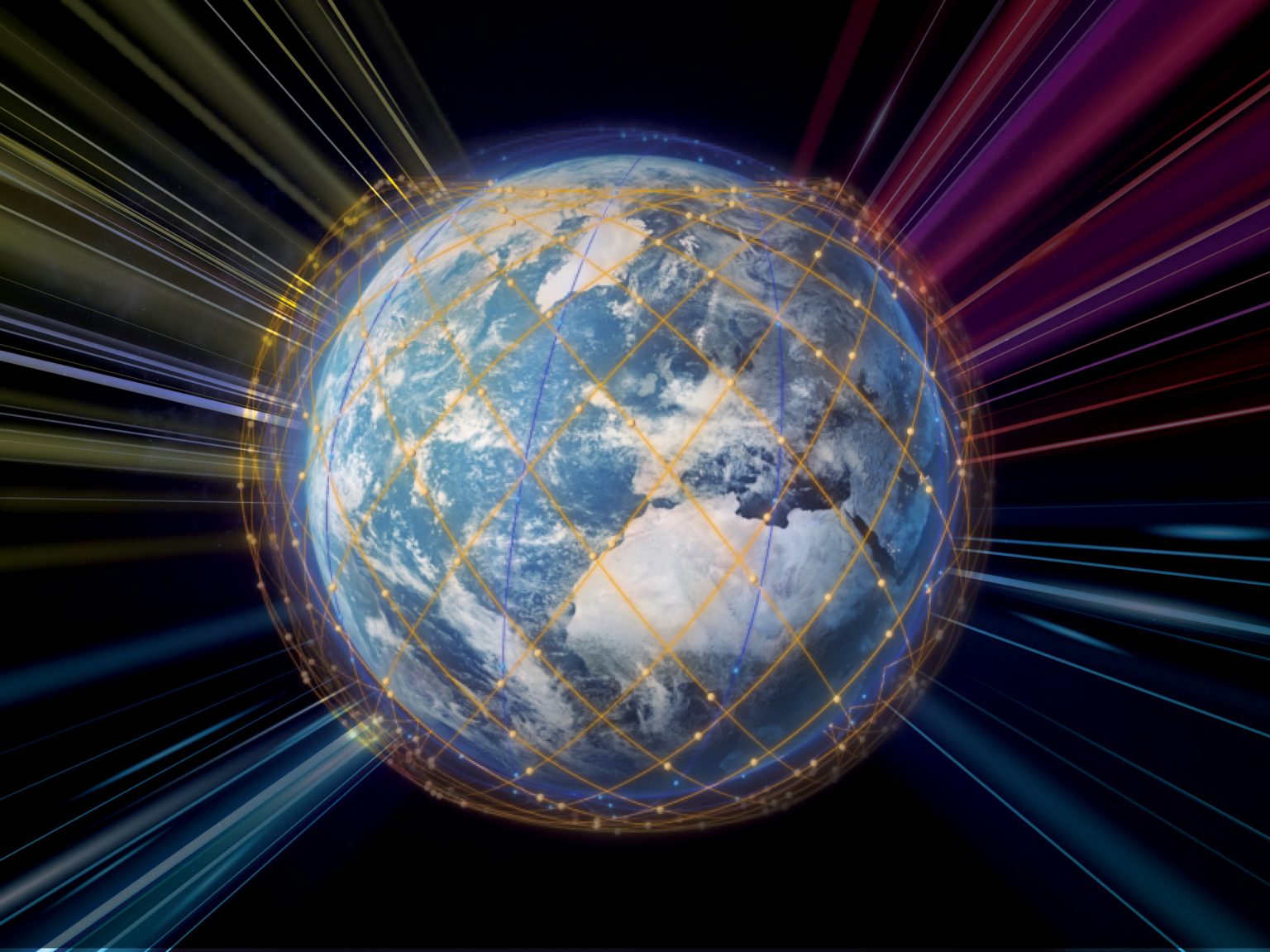 Satellites orbiting Earth; active Communication Satellites in orbit